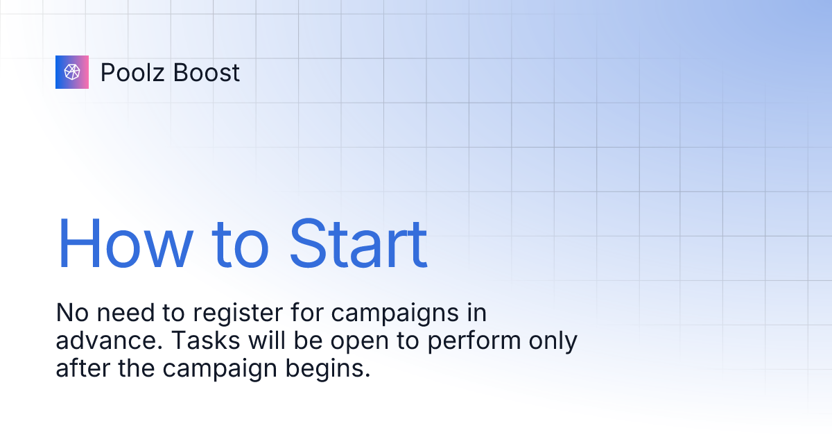 How to Start | Poolz Boost